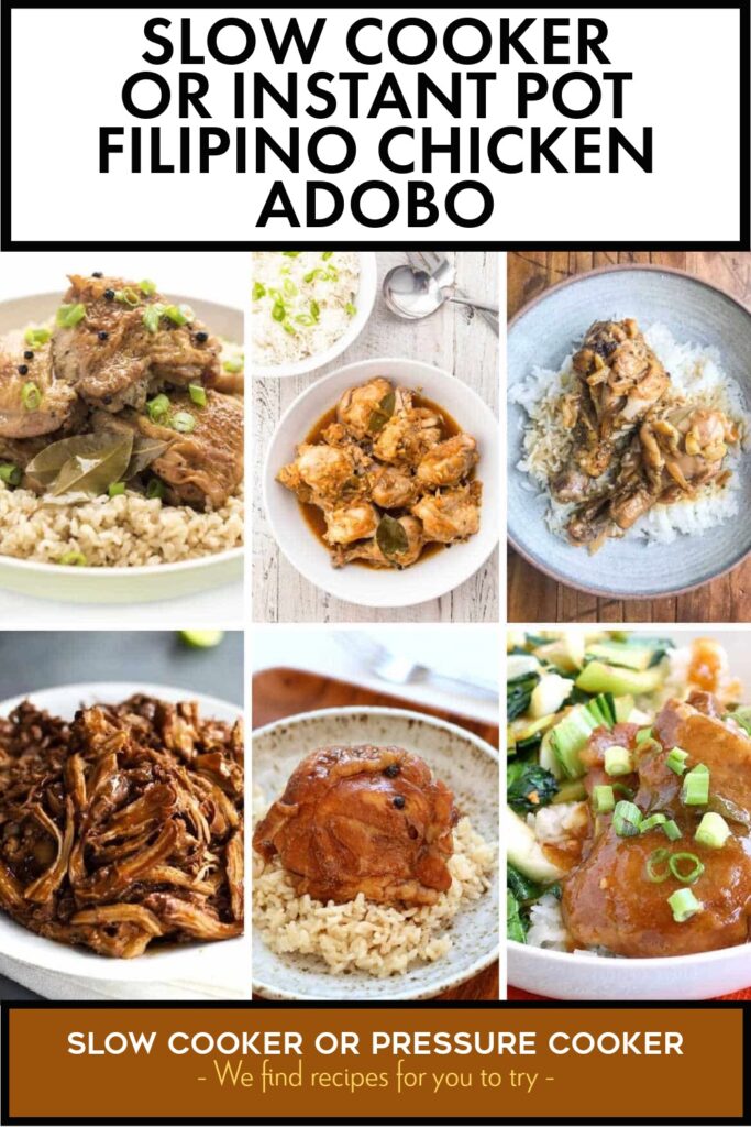 Slow Cooker or Instant Pot Filipino Chicken Adobo - Slow Cooker or ...